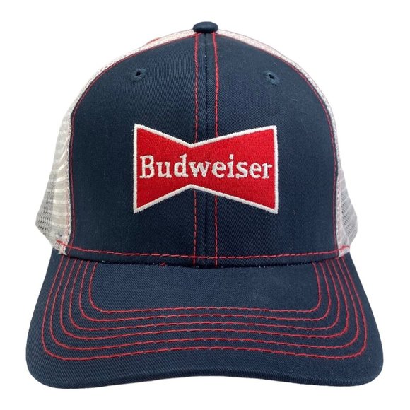 Budweiser | Accessories | H3 Budweiser Trucker Hat Bowtie Logo Snapback ...